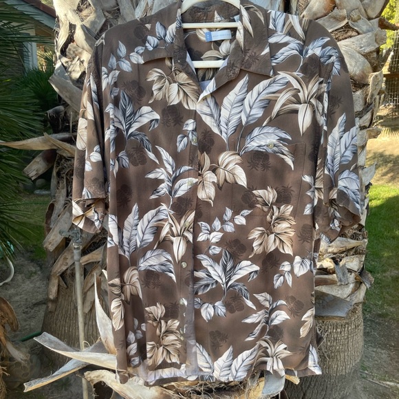 Half Moon Bay | Shirts | Mens Half Moon Bay Rayon Hawaiian Floral And ...